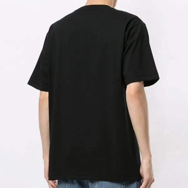 A BATHING APE Half Zip Shark Face T-shirt - Black