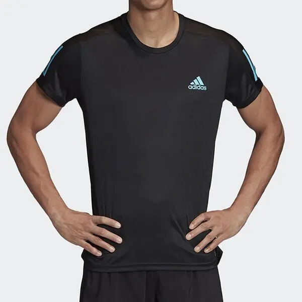 Adidas Own The Run Short Sleeve Performance Tee - Black