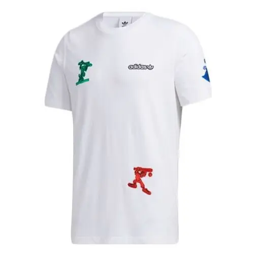 Adidas X Disney Goofy Sports Pattern T-shirt - White