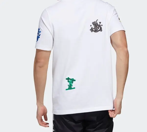 Adidas X Disney Goofy Sports Pattern T-shirt