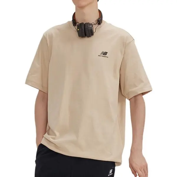 NEW BALANCE Sportswear Iu T-shirt Asia Sizing 'beige Black