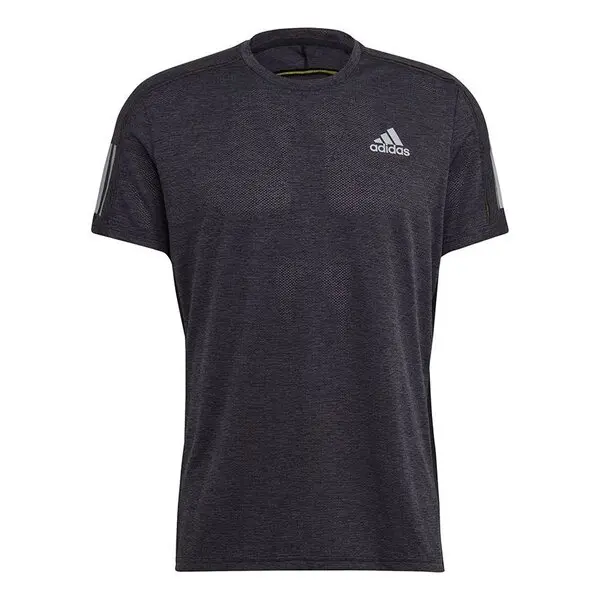 Adidas Own The Run Short Sleeve Performance Tee - Black