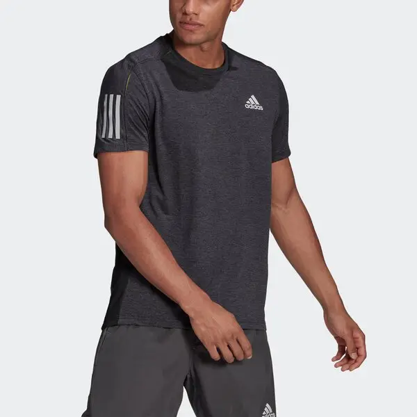 Adidas Own The Run Short Sleeve Performance Tee - Black