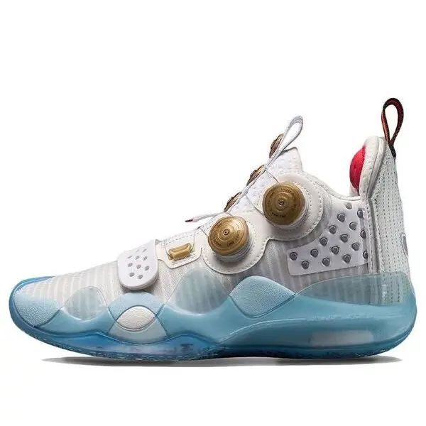 LI-NING Way Of Wade 'home Jersey Retirement' Sneakers - White/ice Blue/red