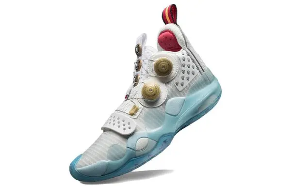 LI-NING Way Of Wade 'home Jersey Retirement' Sneakers - White/ice Blue/red