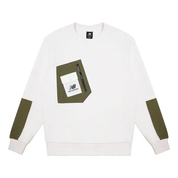 NEW BALANCE Splicing Knit Round Neck Pullover