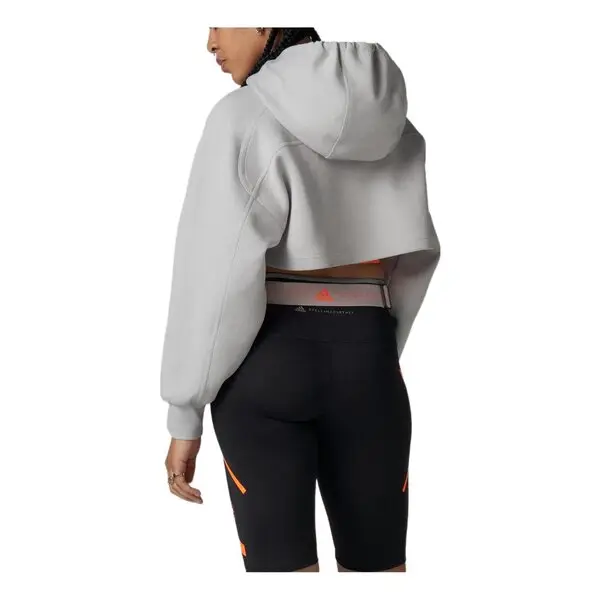 Adidas By Stella Mccartney Cropped Zip-up Hoodie