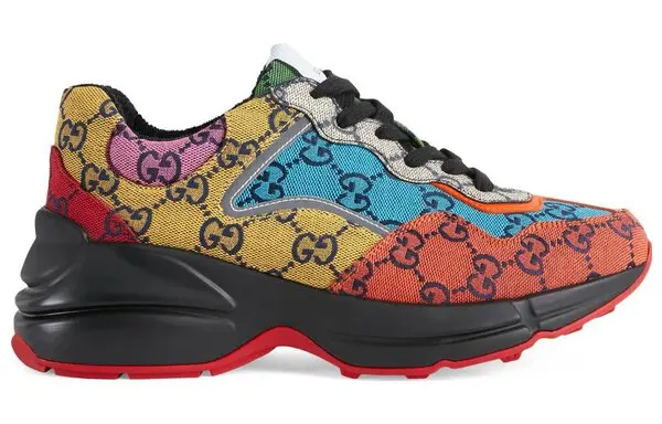 Gucci Rhyton Multicolor Monogram Sneakers - Multi-color
