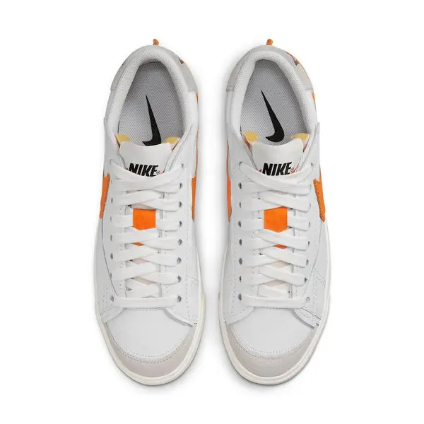 Nike Blazer Low '77 Jumbo Sneakers - White/orange/gray