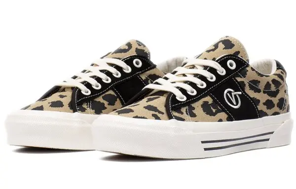VANS Og Sid Lx Leopard Print Lace-up Sneakers - Black