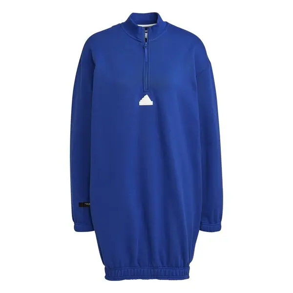 Adidas Half-zip Sweater Dress - Blue