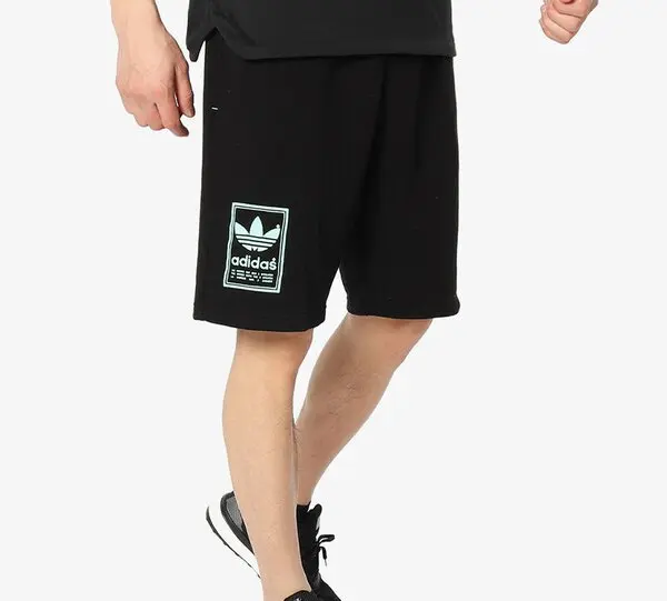 Adidas Originals Contrasting Zipper Shorts - Black