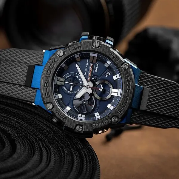 Casio G-shock G-steel Gst-b100xb-2ajf Solar-powered Watch - Blue