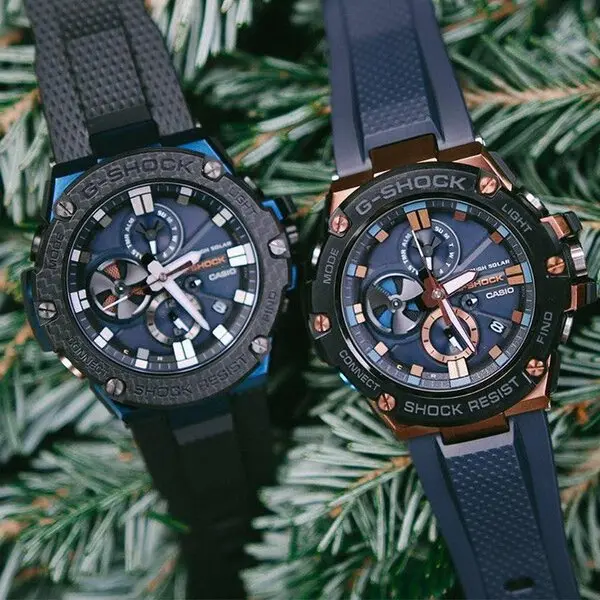 Casio G-shock G-steel Gst-b100xb-2ajf Solar-powered Watch - Blue