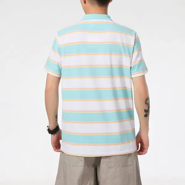 PUMA Downtown Stripe Polo Tee Shirt 'white