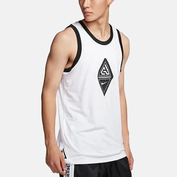 Nike Giannis Alphabet Basketball Sleeveless Vest - White