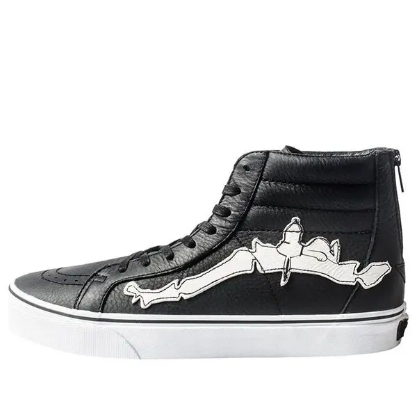 VANS Blends X Peanuts X Sk8-hi Reissue Zip 'snoopy Bones' High Top Sneakers - Black