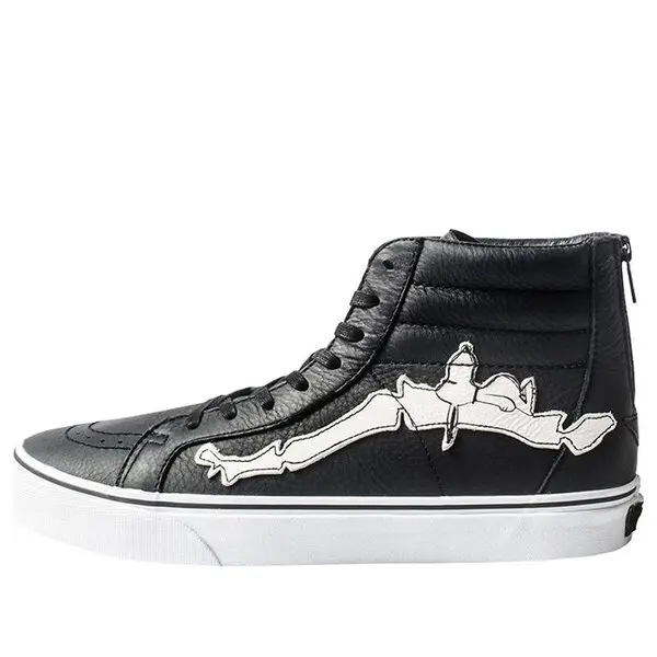 VANS Blends X Peanuts X Sk8-hi Reissue Zip 'snoopy Bones' High Top Sneakers - Black