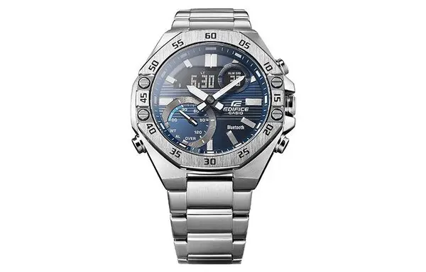 Casio Edifice Stainless Steel Analog-digital Watch - Silver