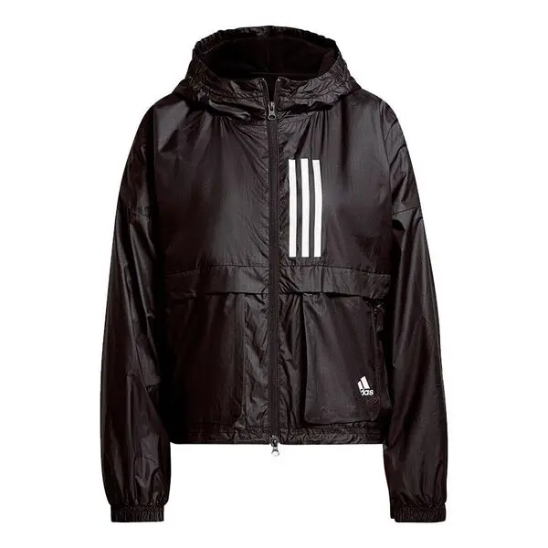 Adidas Wnd.rdy Sports Jacket - Black/white