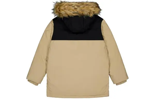 NEW BALANCE Hooded Parka - Khaki/black