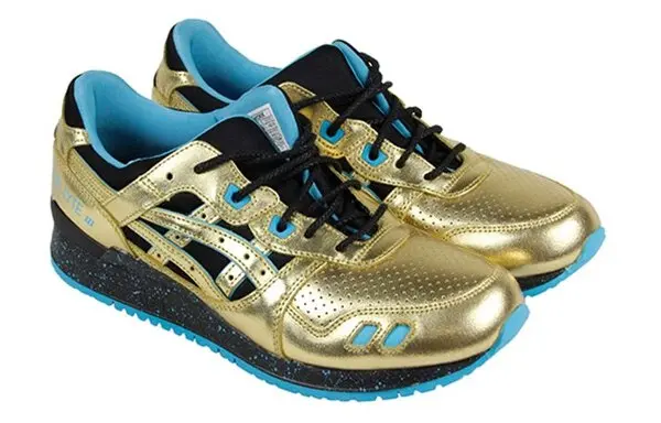 Asics X Wale X Villa Gel Lyte 3 "intercontinental Champion" Sneakers - Gold
