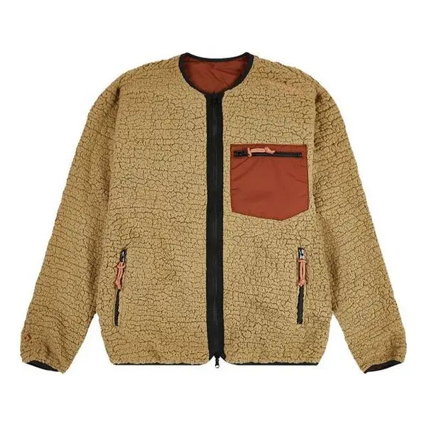 CONVERSE Reversible Fleece Jacket - Tan