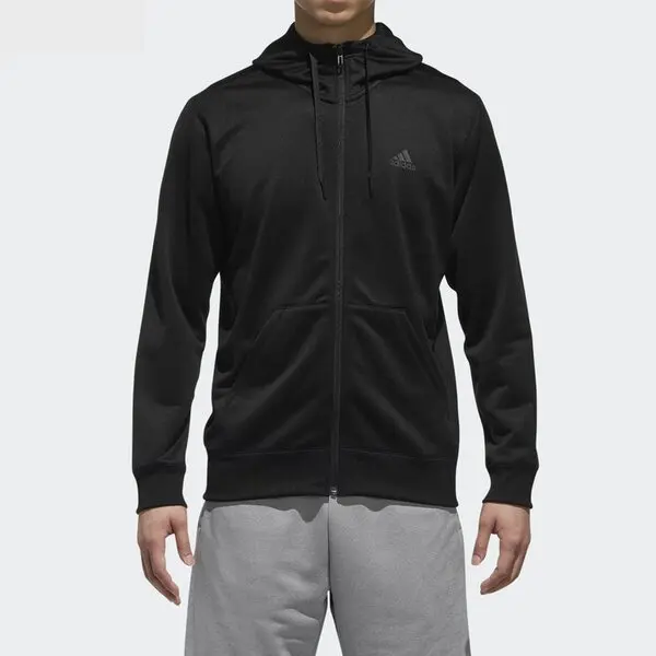 Adidas Hooded Zip-up Knit Track Jacket