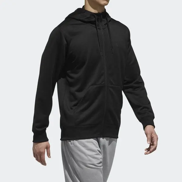 Adidas Hooded Zip-up Knit Track Jacket
