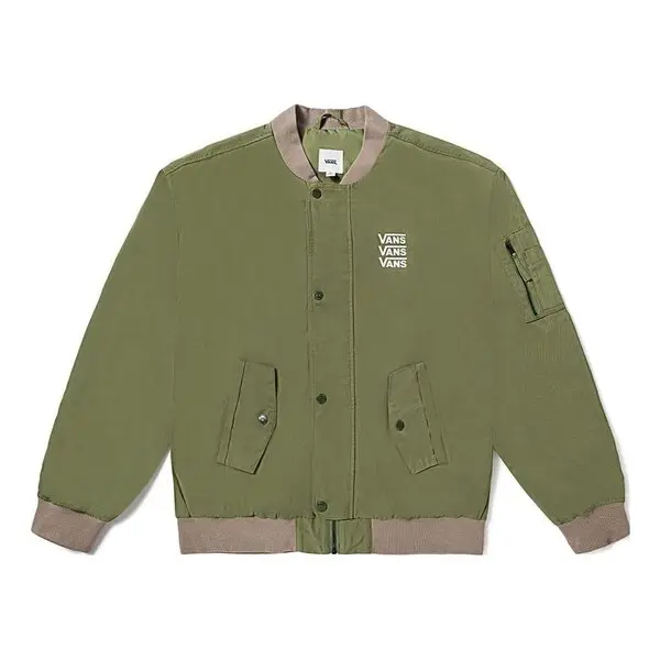VANS Triple Logo Bomber Jacket - Green
