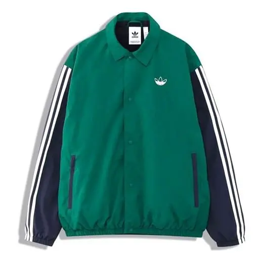 Adidas Originals Trefoil Colorblock Casual Jacket - Green