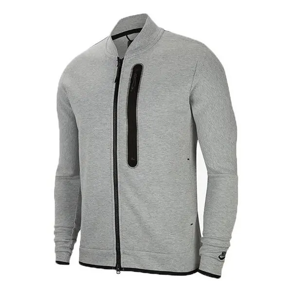 Nike Tech Fleece Stand Collar Jacket - Grey