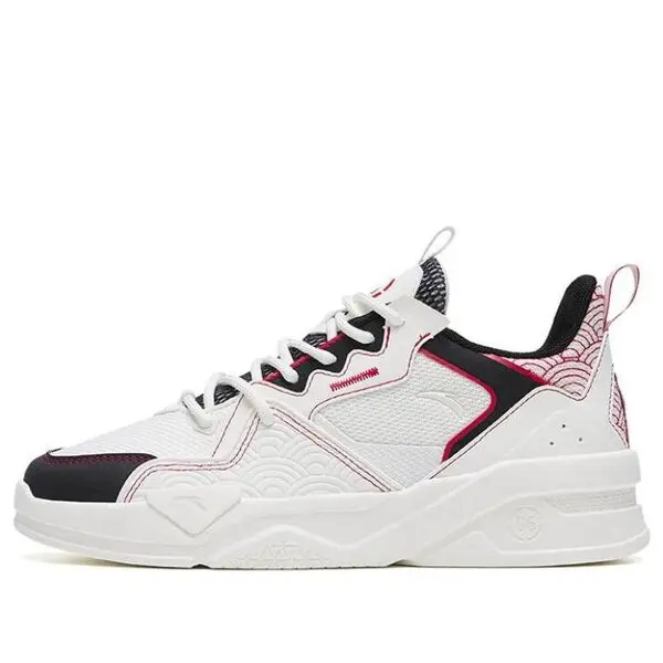 ANTA G6 Low Top Sneakers - White/black/red