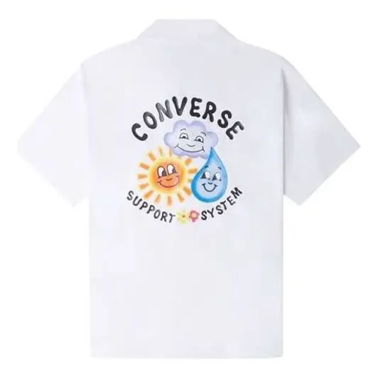 CONVERSE Skate Woven Polo Shirt Asia Sizing