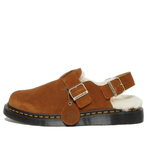 Dr. Martens Jorge Shearling Slingback Mule - Brown