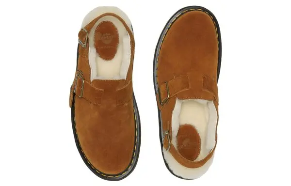 Dr. Martens Jorge Shearling Slingback Mule - Brown