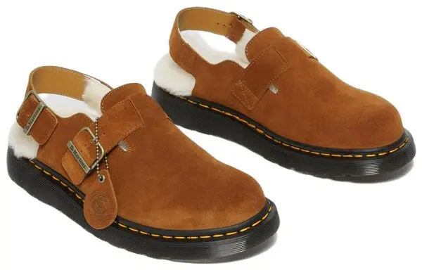 Dr. Martens Jorge Shearling Slingback Mule - Brown