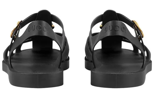 Gucci Rubber Buckled Sandal