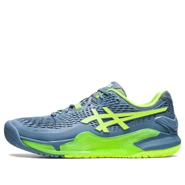 Asics Gel Resolution 9 Tennis Shoe - Blue/green