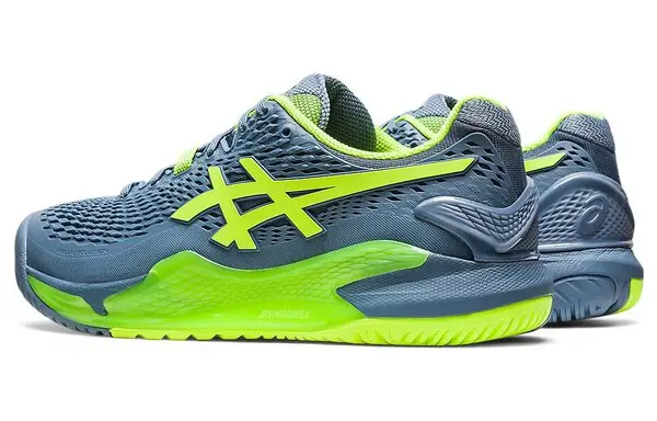 Asics Gel Resolution 9 Tennis Shoe - Blue/green