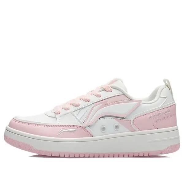 LI-NING Classic Leisure Sneakers - White/pink