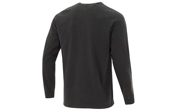 Nike Solid Color Small Logo Round Neck Long Sleeves Black T-shirt - Multi-color