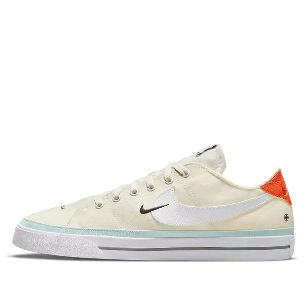 Nike Court Legacy Cnvs Low Top Sneakers - Creamyellow