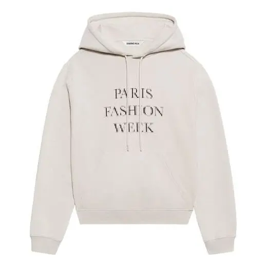Balenciaga Shrunk Hooded Sweatshirt - Grey