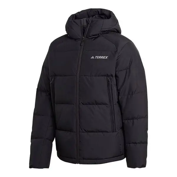 Adidas Padded Hooded Down Jacket - Black