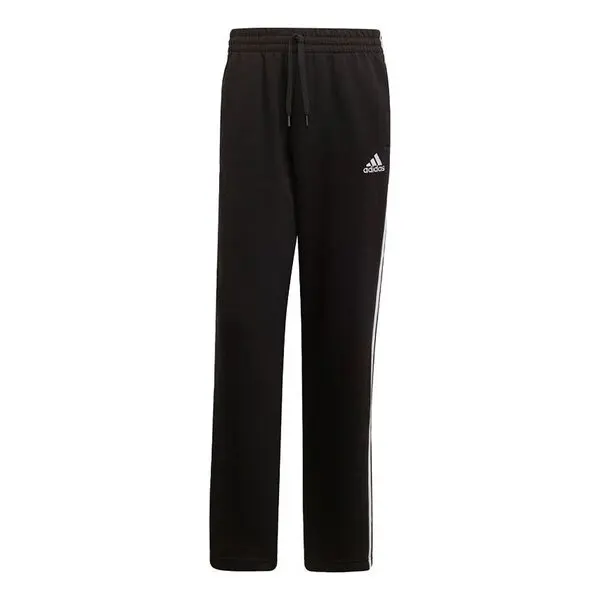 Adidas Classic Straight Casual Sports Knit Long Pants/trousers Black - Multi-color