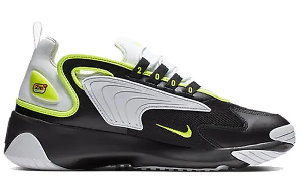 Nike Zoom 2k Athletic Sneakers - Black/volt-white