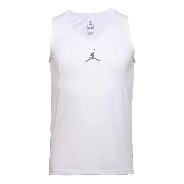 JORDAN Rise Dri-fit Basketball Tank - White