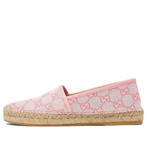 Gucci Gg Monogram Espadrilles - Pink/brown