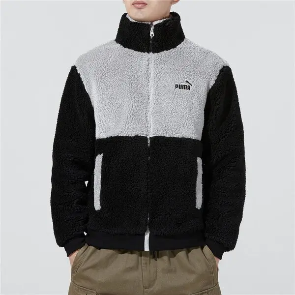 PUMA Sherpa Zip-up Jacket - Black
